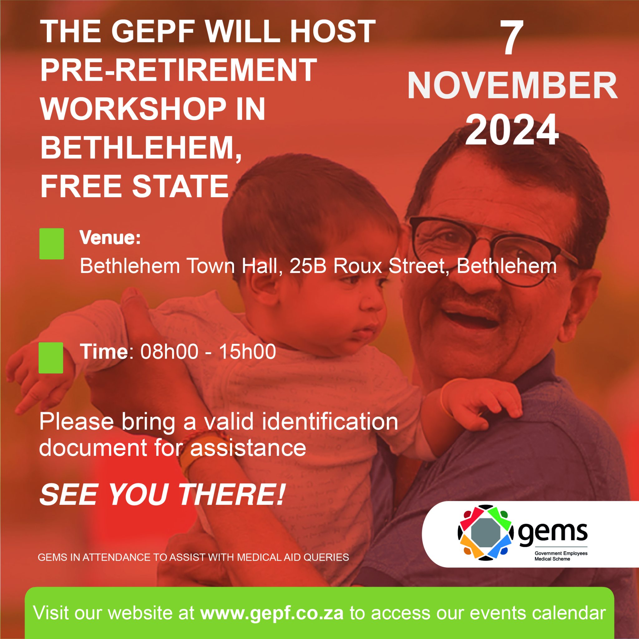 THE GEPF WILL HOST PRE-RETIREMENT WORKSHOP IN BETHLEHEM, FREE STATE - Gepf