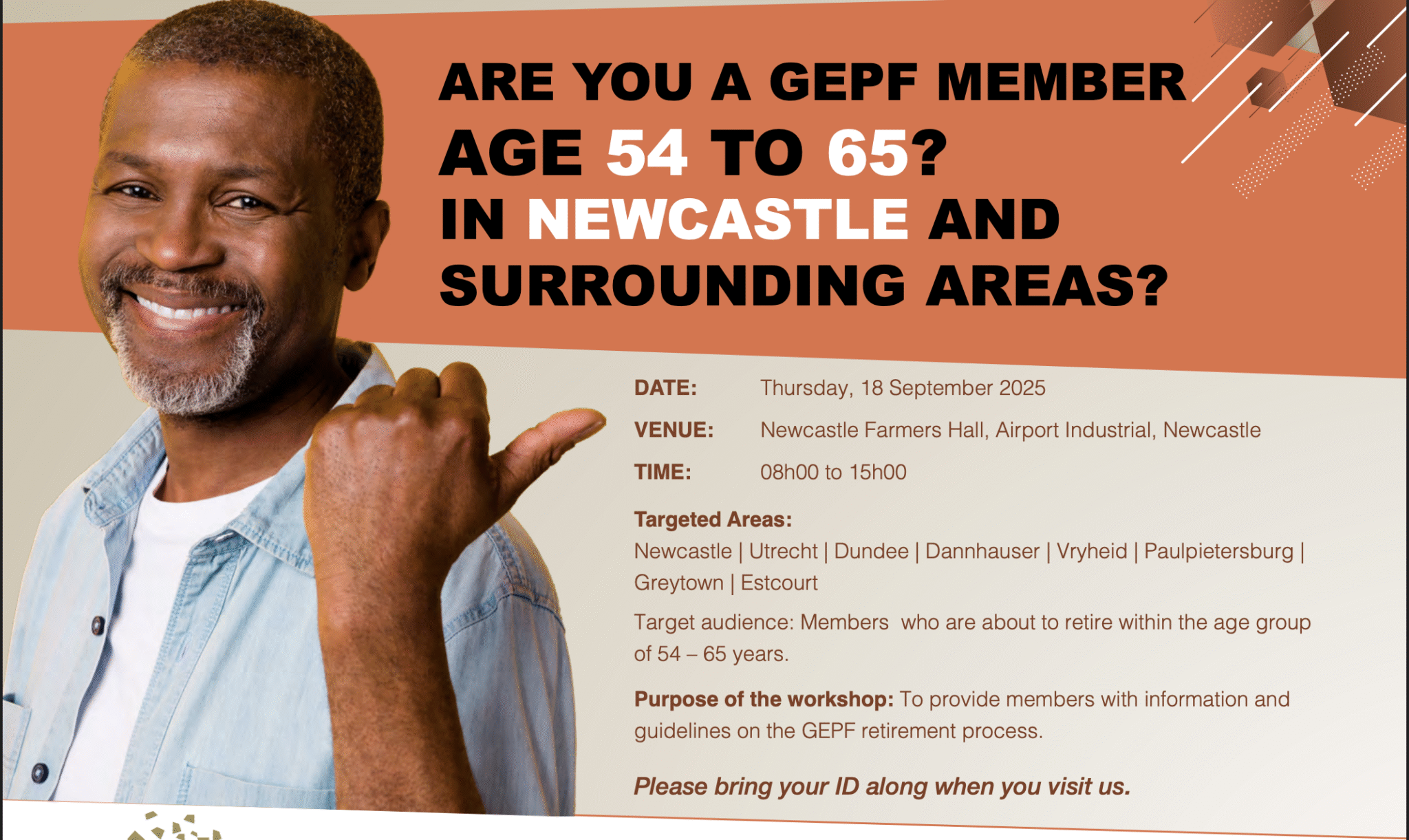 THE GEPF WILL HOST PRE-RETIREMENT WORKSHOP IN OTTERY, CAPE TOWN - Gepf